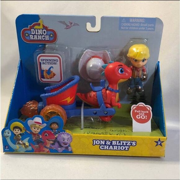 Toys | New Dino Ranch Jon Blitzs Chariot Vehicle Toy Dinosaur Action ...
